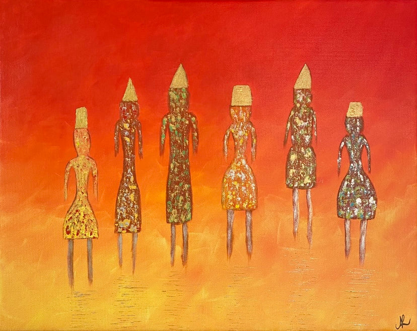 History | Original Art Acrylic Painting, 16x20 inch canvas by Norma Ab ...